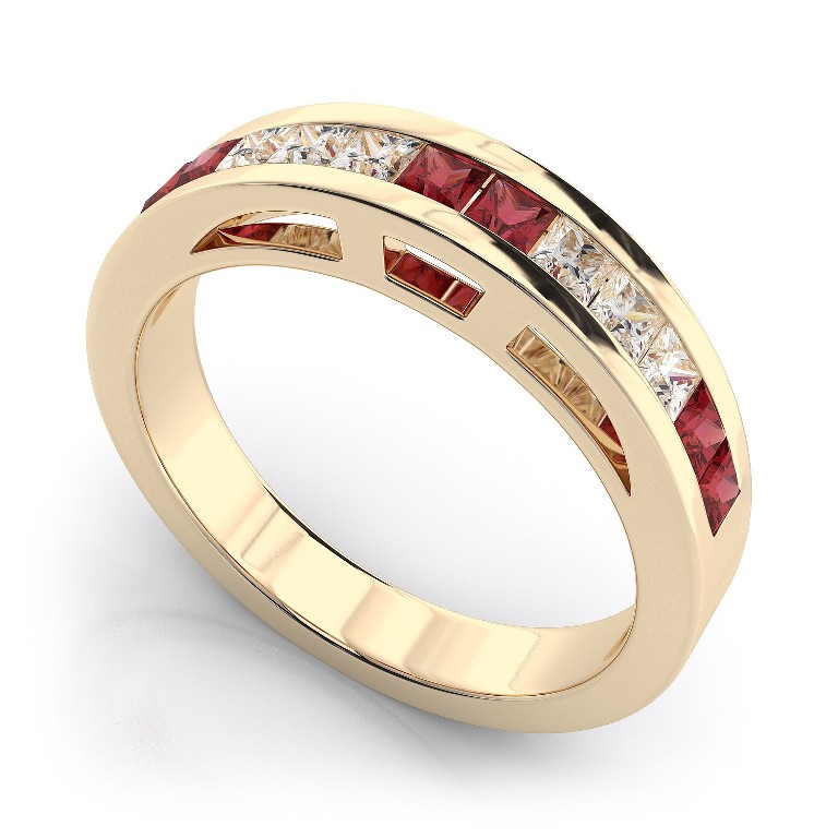 55 Fascinating & Marvelous Ruby Eternity Rings | Pouted.com