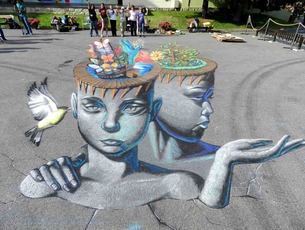40 Most Fascinating 3D Chalk Art Drawings
