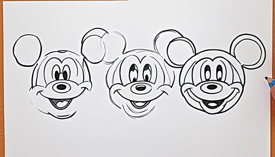 How To Draw Mickey Mouse Step By Step - Easy Tutorial